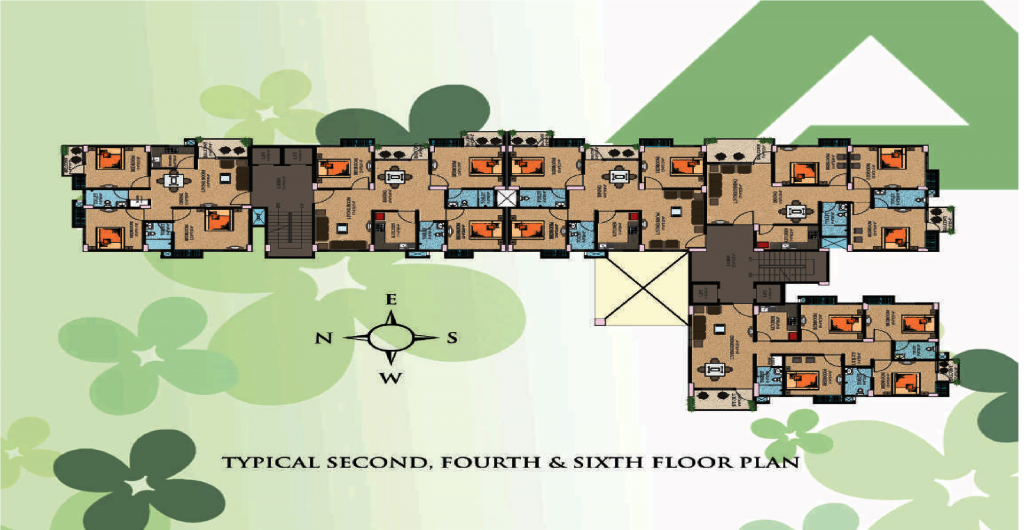 2nd, 4th & 6th Floor Plan | Gajpatihomes